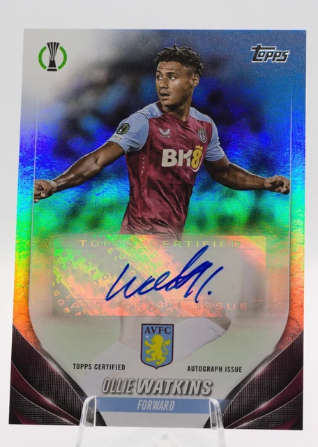2023-24 TOPPS UCC Ollie Watkins Auto Aston Villa EUR 4,43 - PicClick IT