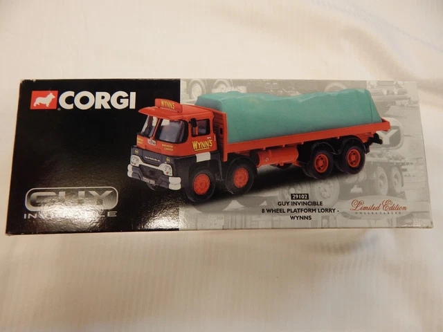 CORGI GUY INVINCIBLE 8 Wheel Platform Lorry Wynns 29102 Mib 1:50 £24.99 ...
