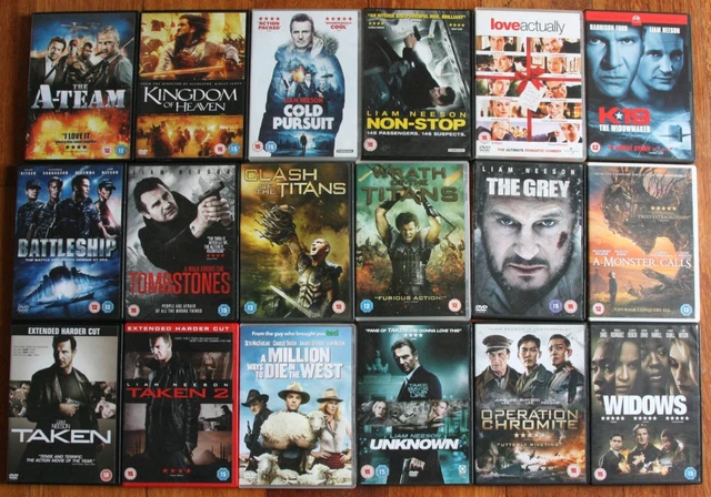 LIAM NEESON THE best complete movie 17x dvd MEGA collection job lot ...