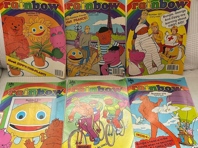 RAINBOW CHILDREN COMICS X 6 Vintage Thames Television Program VGC £4.99 ...