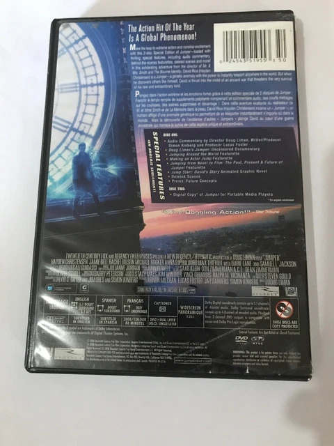 JUMPER DVD 2008 Canadian Widescreen Special Edition Digital Copy. $3.99 ...