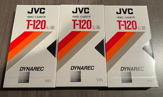 3, JVC VHS Video Cassette T-120 Dynarec NEW Sealed $12.97 - PicClick