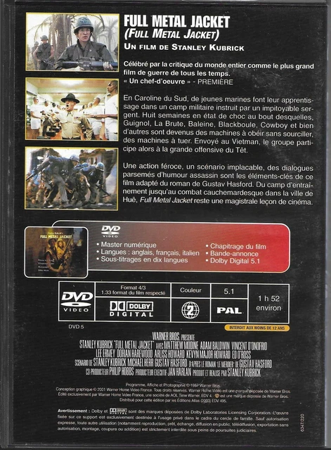 FULL METAL JACKET - DVD - Matthew Modine - Adam Baldwin - Vincent D ...
