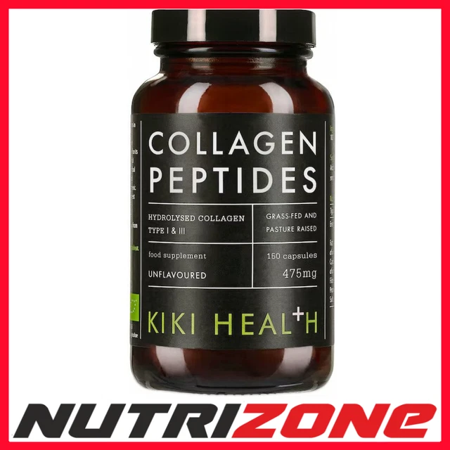 KIKI HEALTH COLLAGEN Peptides Hydrolysed Type 1 & 3 - 150 caps £23.70 ...