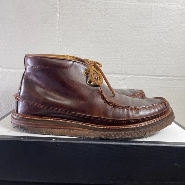 SPERRY TOP SIDER Gold Cup Brown Leather Chukka Boots Lace up Men's Size ...
