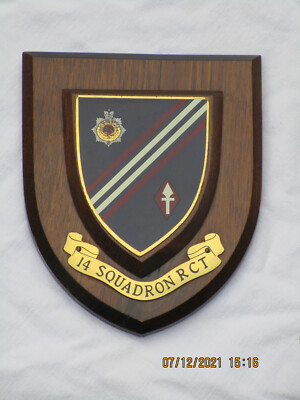 DES ARMOIRIES: ROYAL Corps De Transport, 14 Squadron Rct ,Bielefeld Mur ...