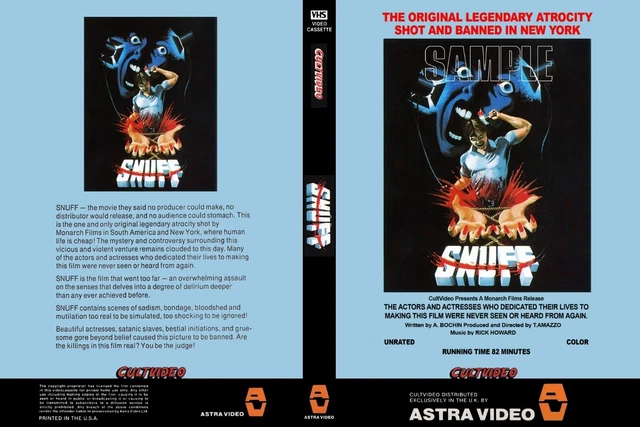 SNUFF 1975. FAN Made DVD PRE CERT VIDEO STYLE COVER +MP4 disk £10.55 ...