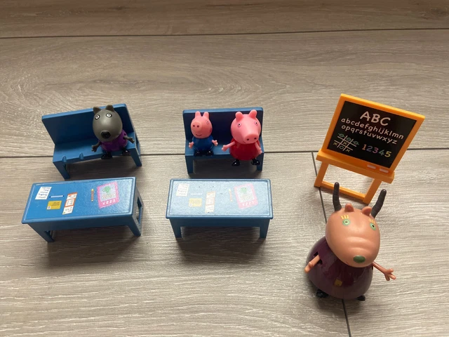 PEPPA PIG MADAME gazelle school classroom playset with peppa, george ...