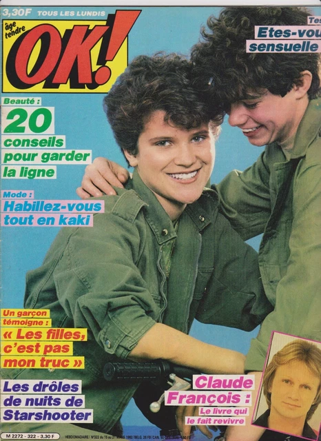OK! MAGAZINE N° 322 - 1982 Claude Francois Brooke Shields Kim Wilde Elo ...