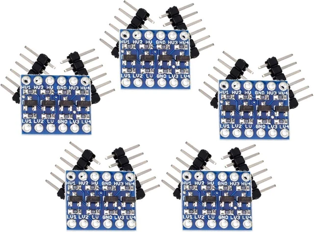 5PCS 4 CHANNEL IIC I2C Logic Level Converter Bi-Directional Module 5V ...
