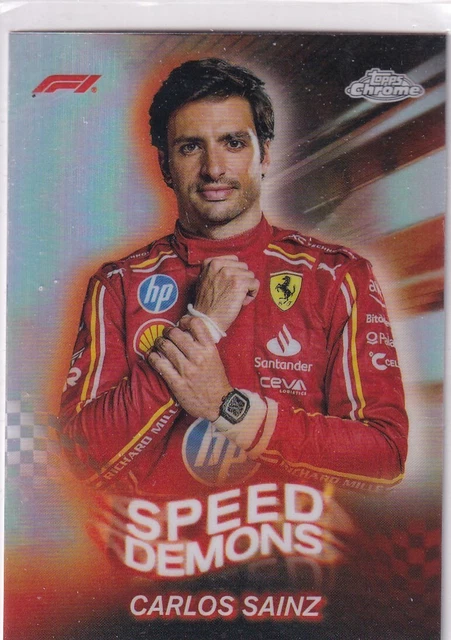 TOPPS 2024 CROMO Fórmula 1 N º SD-4 Carlos Sainz Velocidad Demons Refractor EUR 2,28 - PicClick ES