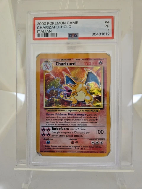 CHARIZARD SET BASE italiano psa 1 unlimited holo foil Pokémon | | No ... CHARIZARD SET BASE italiano psa 1 unlimited holo foil Pokémon | | No ...