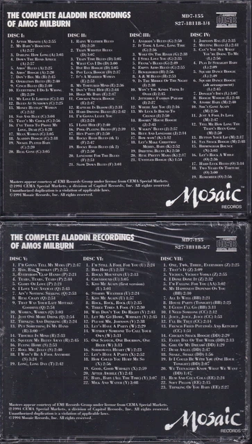 7-CD : AMOS MILBURN - The Complete Aladdin Recordings Of Amos Milburn ...