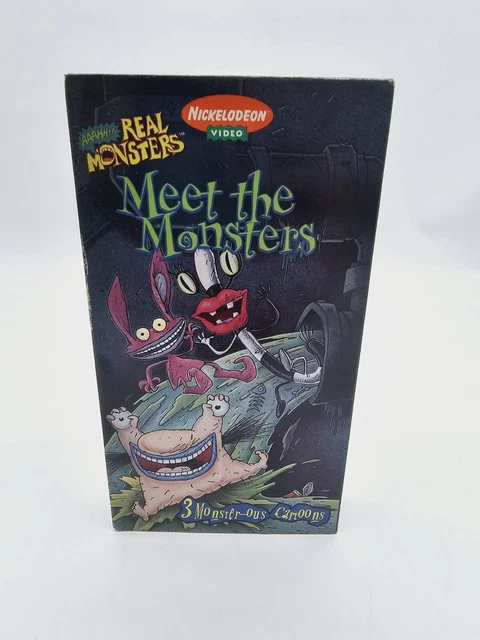 AAAHH!!! REAL MONSTERS Meet the Monsters Orange Nickelodeon VHS Tape ...