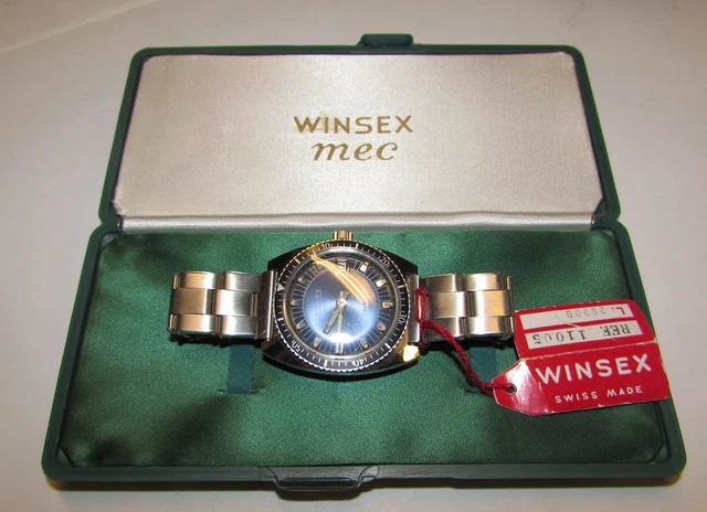 WERTEX 70'S UNUSED Watch Bottom Store NOS Diver Blue Dial £165.35 ...