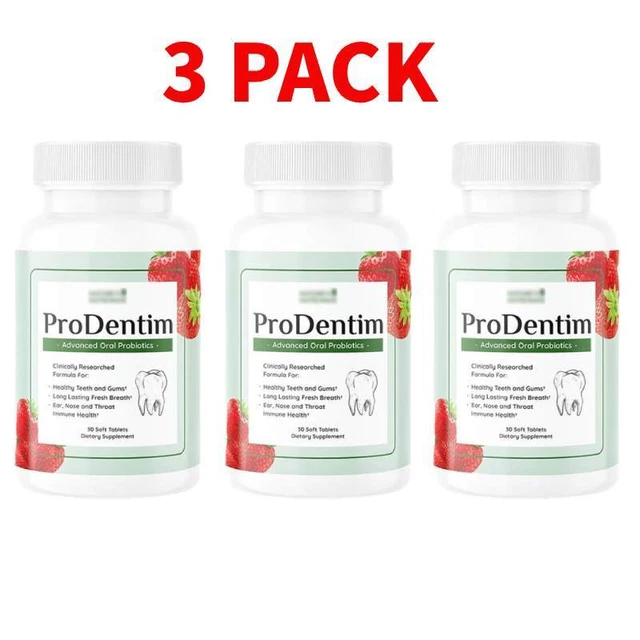 (3PACK) PRODENTIM SOFT Tablets Chewable Probiotic For Gums Teeth (90 ...