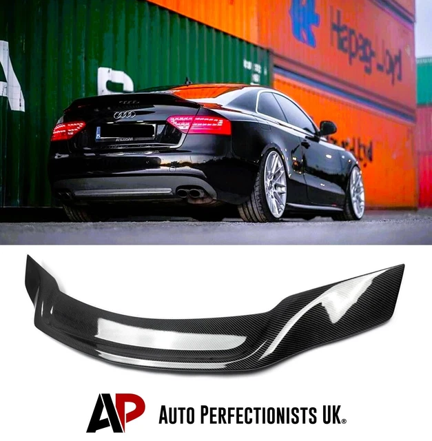 AUDI A5 B8 8T Coupe hinten Kohlefaser Entenschwanz Stiefel Spoiler Lippenflügel Kit 2007-16 EUR ...