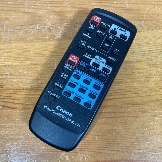 GENUINE CANON WL-D74 Remote Control for MV500 / MV500i Camcorder ...