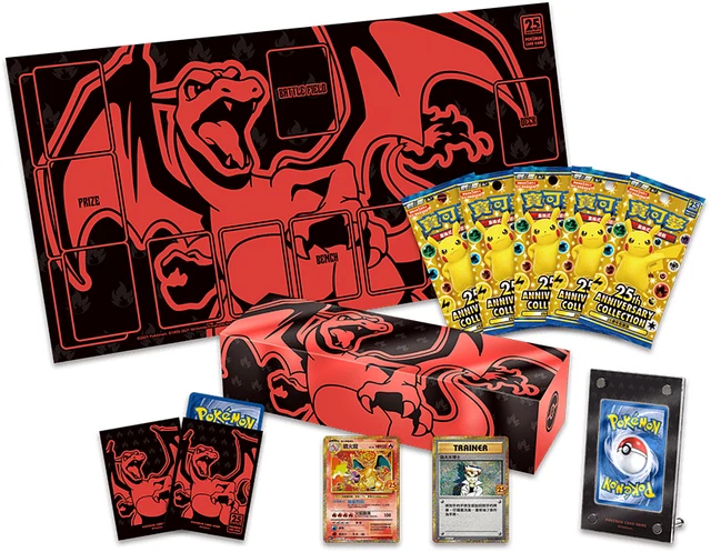 BOX CHARIZARD POKEMON 25TH Anniversary Celebrations Promo card CHINESE ...