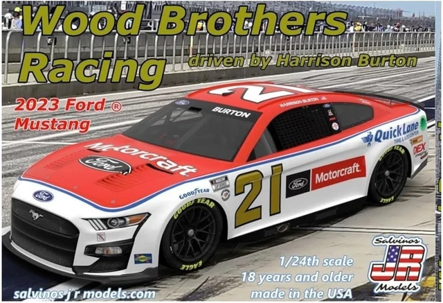 SALVINOS JR MODELS Harrison Burton #21 Wood Brothers Racing Motorcraf ...