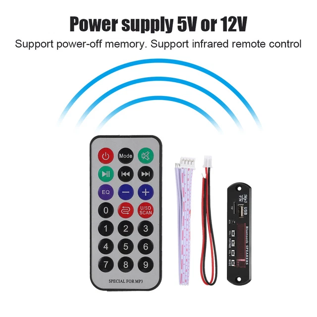 BT MP3 WMA WAV APE Lossless Music Decoder Board Support Radio FM USB ...