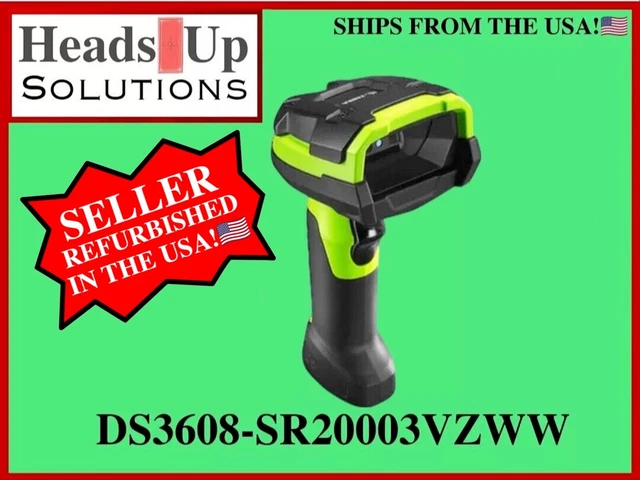 ZEBRA DS3608-SR (STANDARD Range) Ultra-Rugged Handheld Digital Barcode ...