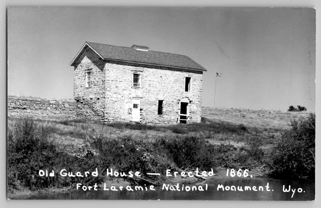 C 1940'S RPPC Old Guard House Army 1866 Fort Laramie Monument WY Photo ...
