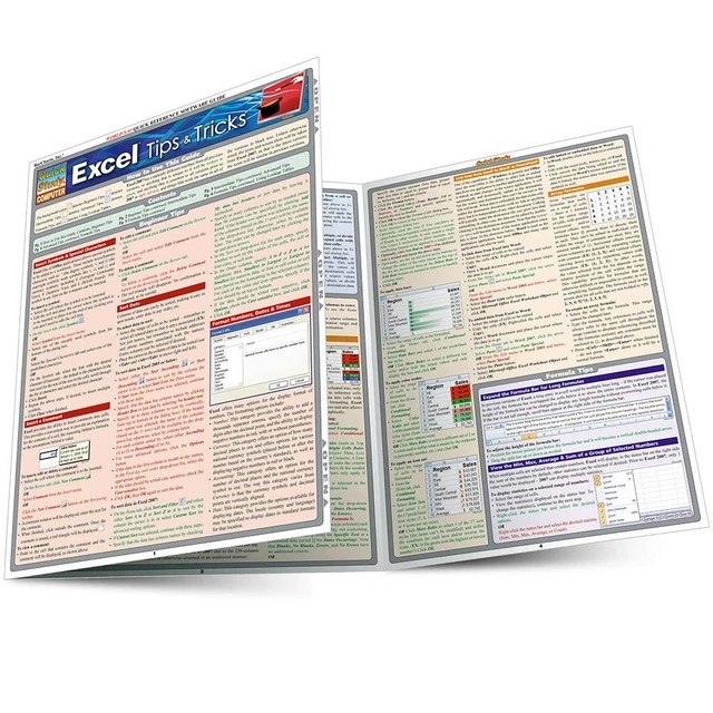 EXCEL TIPS & Tricks Quickstudy Laminated Reference Guide (Quickstudy ...