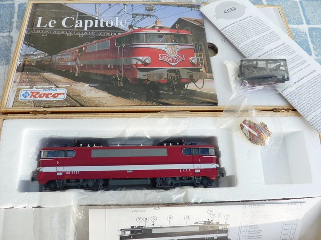 ROCO LOCOMOTIVE ÉLECTRIQUE BB 9292 CAPITOLE de la SNCF COFFRET MUSEUM ...