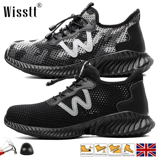 MENS CASUAL COMPOSITE Steel Toe Cap Trainers Womens Safety Shoes ESD ...