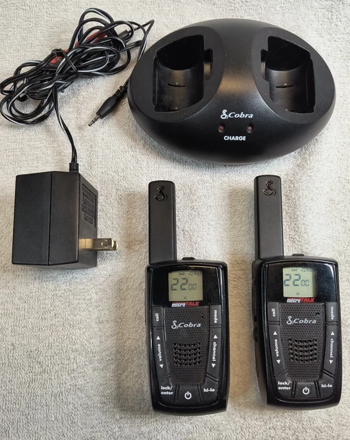 COBRA MICROTALK LI4950 FRS GMRS Handheld Radios Weather ..New Li-Ion ...