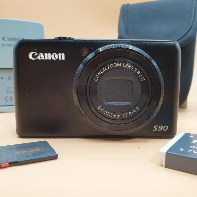CANON POWERSHOT S90 IS Compact Digital Camera 10MPs ***READ DESC ...