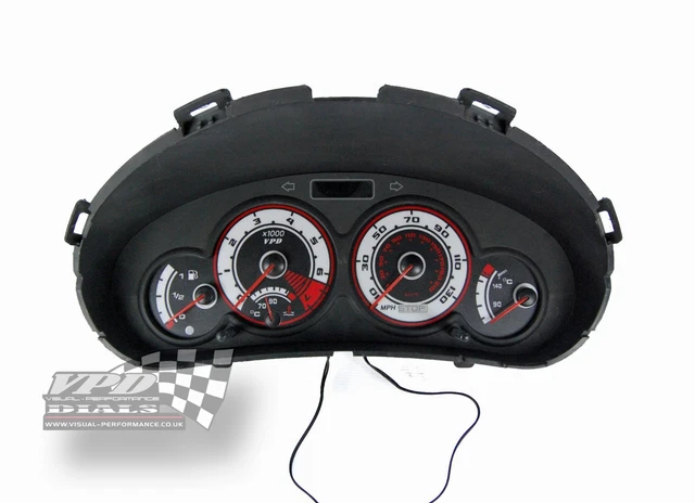 PEUGEOT 206 GTI 2.0 speedo dash panel interior custom lighting dial kit ...