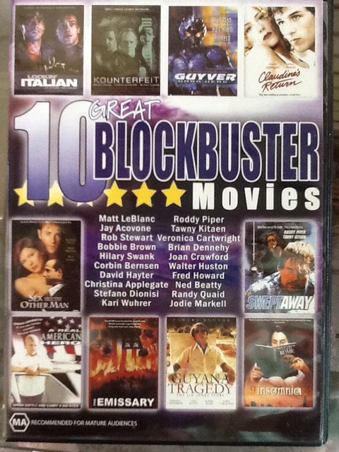 10 GREAT BLOCKBUSTER MOVIES - ALL REGIONS PAL - 4 Discs - # 1018 $7.55 ...