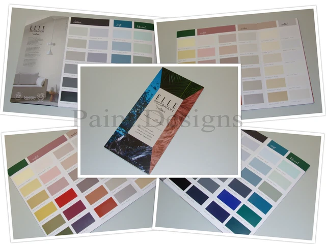 CROWN PAINTS ELLE Colour Collection Chart Paint Guide (Flat Matt ...