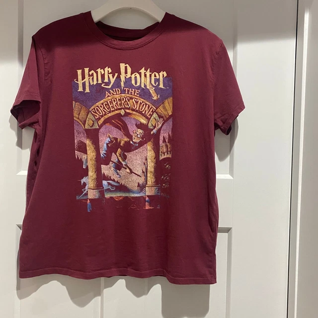 HARRY POTTER AND the Sorcerer's Stone Retro Book Cover T-Shirt large £ ...