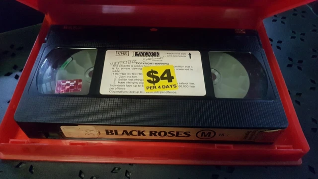 BLACK ROSES VHS Video Pal Exploitation Horror Gore Monsters satanic ...