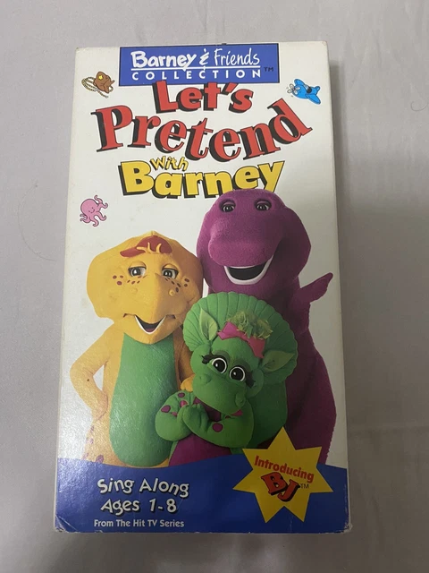 BARNEY - LET'S Pretend with Barney VHS - Purple Clamshell Case £14.93 ...