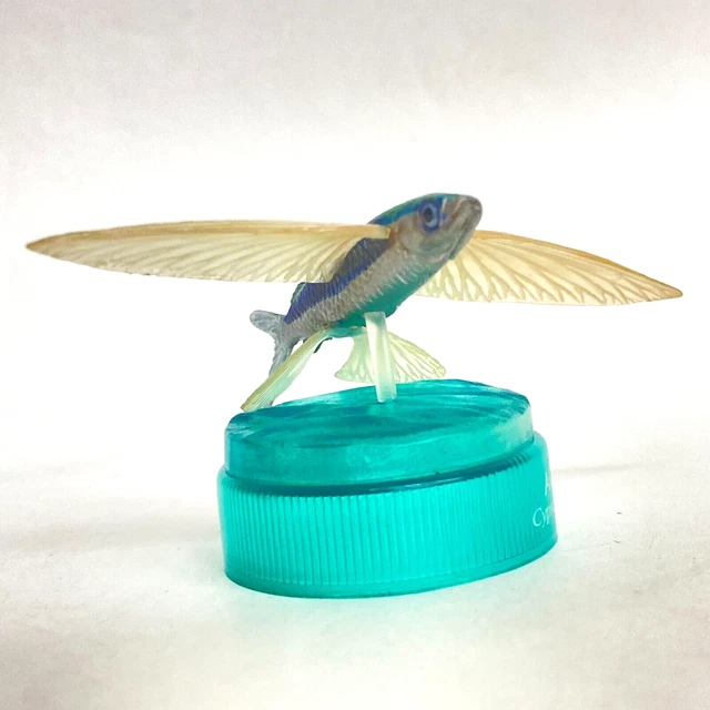 AQUATALES BOTTLE CAP Mini Figure #8 Flying Fish Kaiyodo Japan ...