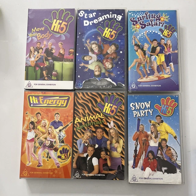 Hi 5 5x Vhs Move Your Body Hi Energy Animal Adventures Snow Party