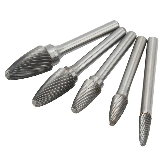 XXL 5PCS CARBIDE Burrs Single Cut File With 6mm/0.24in Shank For $37.36 ...