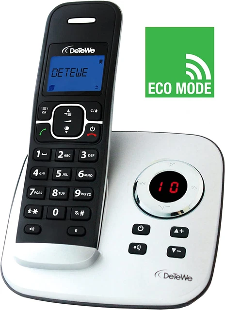DETEWE BEETEL 850 Schnurlos Telefon mit Anrufbeantworter Schnurloses ...