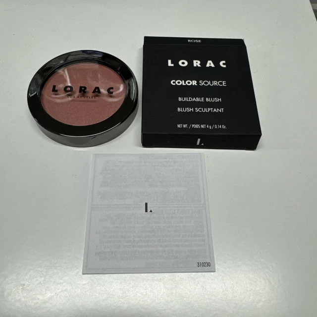LORAC COLOR SOURCE BUILDABLE BLUSH /ROSE (Satin/Satine) 0.14 OZ Brand ...