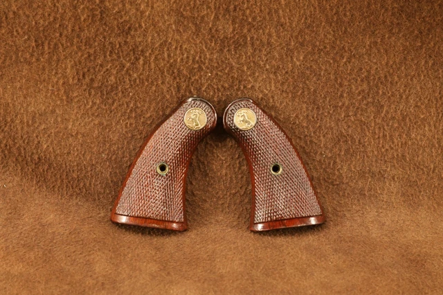 COLT PYTHON TROOPER Official Police E&I Frame Revolver Checkered Wood ...