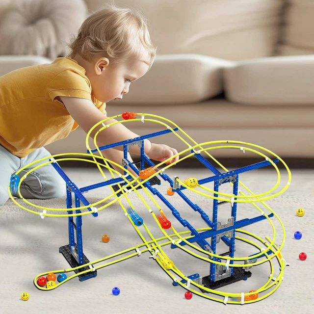 KID 266PCS MARBLE Run Ball Race Track Construction Building Block Game ...