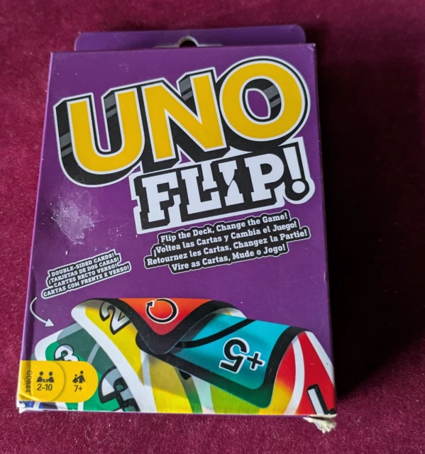 MATTEL GAMES FLIP UNO Card Game Multicolored NEW SEALED IN PACKET ...