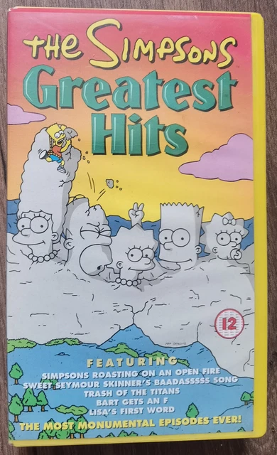 THE SIMPSONS GREATEST Hits Animated Cartoon Video VHS/SUR Vintage TV ...