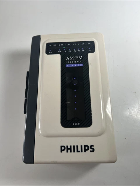 VINTAGE PHILIPS D6541 Walkman Stereo Radio Cassette Player Working ...
