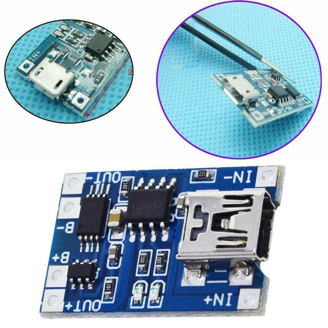 PCB BMS 5V 1A 2A Micro USB Battery Charger Module 3.7V Lithium ...