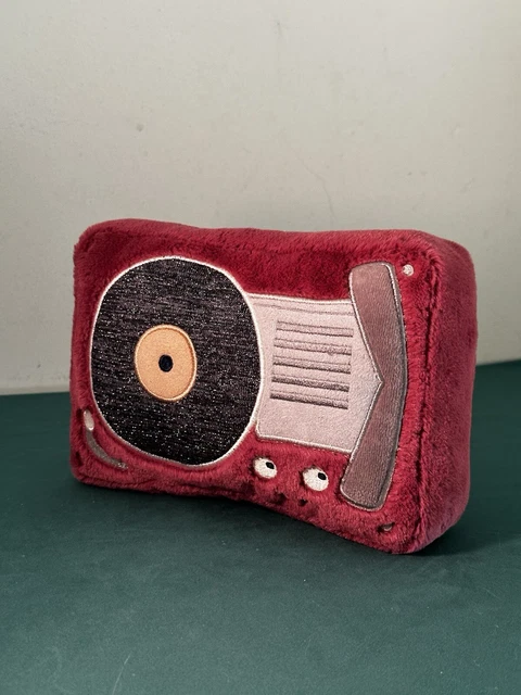 JELLYCAT WIGGEDY RECORD Player Soft Toy Retro Radio Plush Retired £46. ...